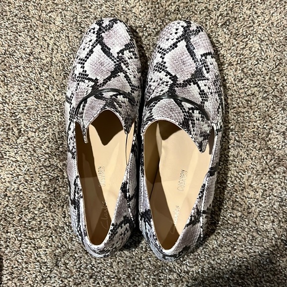 Clarks | Shoes | Clarks Pure Viola Trim Grey Snake Python Loafers ...